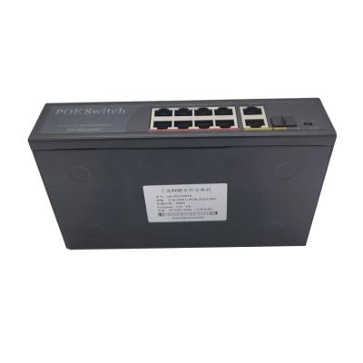 China 8 Ports 1000m PoE Switch Wall Mounted Support 4K Port Lightning Protection for sale