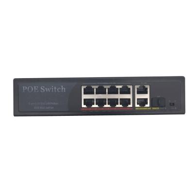 China 8 Ports 1000m PoE Switch Wall Mounted Support 4K Port Lightning Protection for sale