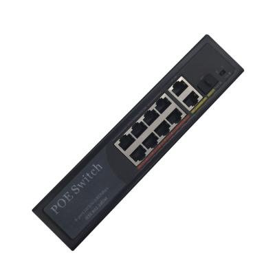 China 8 Ports 1000m PoE Switch Wall Mounted Support 4K Port Lightning Protection Te koop