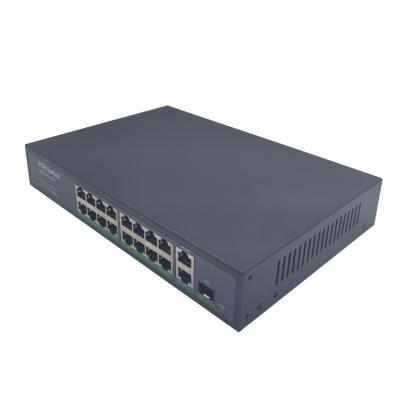 Cina Fanless Cooling 16 Ports Router 100M PoE Swtich 1.6Gbps Support IEEE802.3af / At in vendita