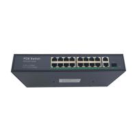 China 16 Port 100M PoE Switch with 2 Gigabit Uplink and 1 SFP Slot Managed for sale