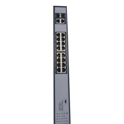 China 18 Ports Managed Fiber Switch 100 / 1000m SFP And 8 Ports 10 / 100 / 1000m Ethernet Ports for sale