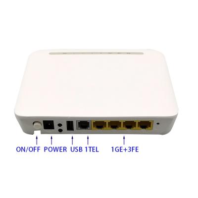 中国 1ge 3fe 1telのonu ontのftthのイーサネットRJ45はWifiのデュアル バンドのルーターを左舷に取る 販売のため