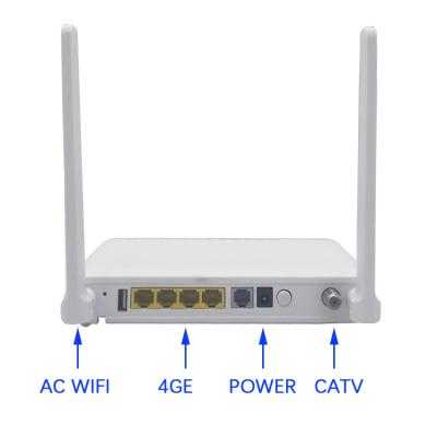 Китай AC WIFI ONU ONT FTTH 1TEL F673V 4GE ZTE 2.4G/5G продается