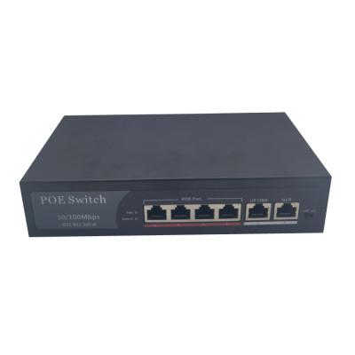 Китай 4ep+2e Series Poe Switch OEM ODM 100m 4 10 / 100Mbps Poe Ports продается