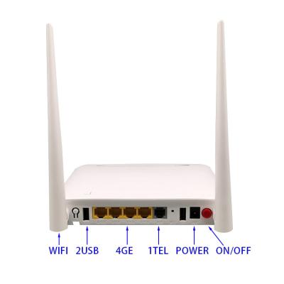 China F122 GPON  EPON ONT 4GE 2USB 2.4G 5G AC WiFi XPON ONU dual band wifi à venda