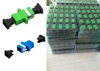 China SC APC Singlemode Simplex Fiber Optic Adapter with Ceramic Sleeve 0.2dB Insertion Loss for sale