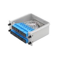 China Box Type 1x16 Fiber Optic PLC Splitter SC APC -40°C to +85°C Temperature Range 1260-1620nm Wavelength for sale