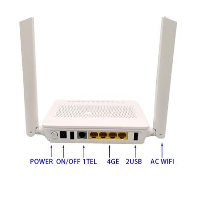China 0riginal de nieuwe Router Gpon Onu met 4GE + 1POT+2USB+2.4G&5G WiFi van HS8546V WIFI Te koop