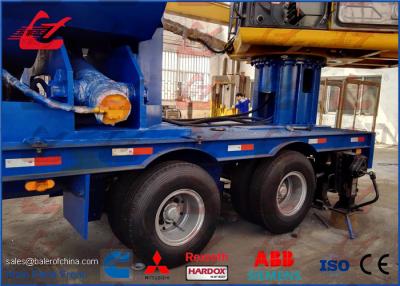 China Diesel Motor Scrap Baler Logger , Metal Hydraulic Car Logger Baler 5m Lengh Grab Feeding and Discharging for sale