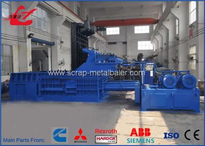 China PLC Automatic Hydraulic Scrap Metal Baler With Bale Side Push Out for sale