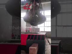 500Ton Cuztomized High density Scrap Metal Baler working in client's yard