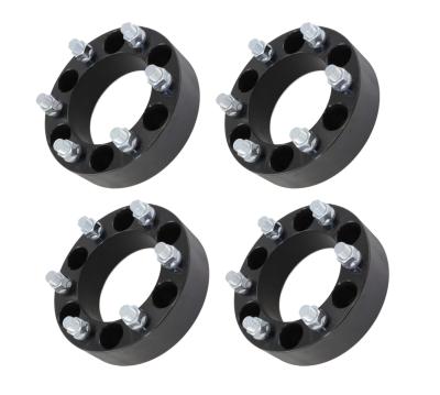 China 50mm de Zwarte Verbindingsstukken 6x5.5 van het Staafwiel voor Chevy Silverado 1500 Tahoe In de voorsteden, 2,0“ zwart wielverbindingsstuk Te koop