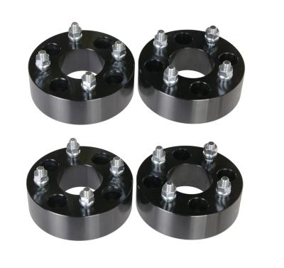China 2“ Zwarte Wielverbindingsstukken | 4x4.5 aan 4x4.5 | 12x1.5 nagelsnoten | 4Lug adapters, 50mm 4x114.3 wielverbindingsstukken Te koop