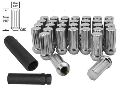 China Shockproof Duplex Locking Lug Nuts Conical Seat With 3 / 16