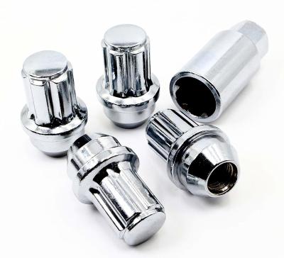 China Ford F-150 Factory Wheel Lug Nuts Chrome Finish 5 Spline Hex Shank Seat for sale