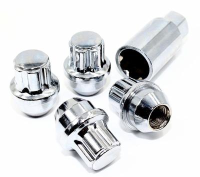 China 60 Degree Cone Seat Locking Lug Nuts / Car Lug Nuts 22mm Hex For Ford for sale