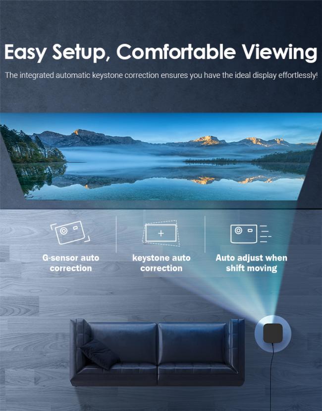 700ANSI 1080P Wifi Smart Mini Projector remote control