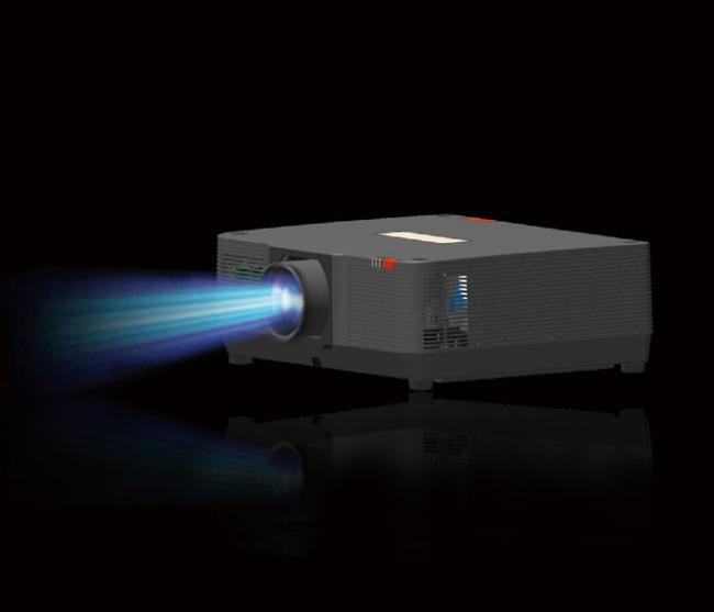 Projector in professional installation setting