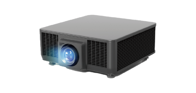 ECO Mode DLP Projector showing high brightness projection in a large venue setting