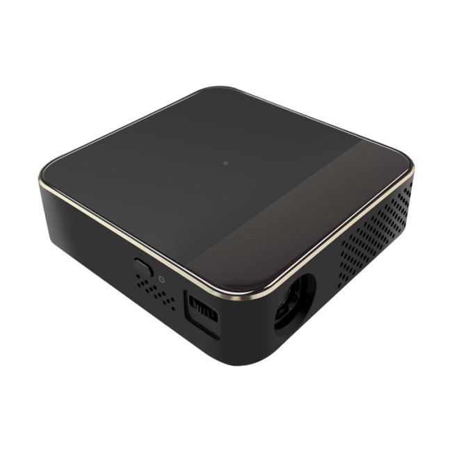 Front view of YD013D mini projector showing compact design