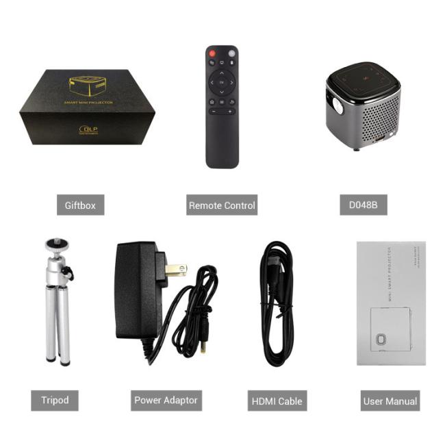 Projector in use during outdoor camping setup