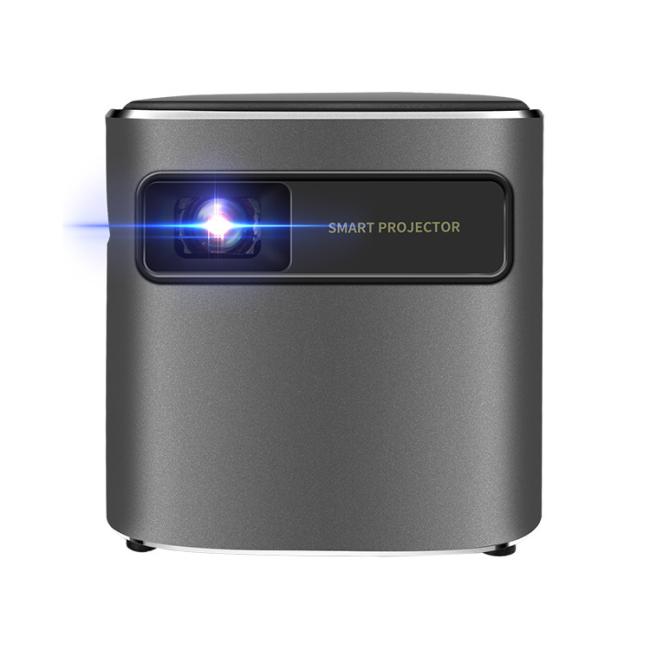 Wireless DLP mini projector showing home theater application