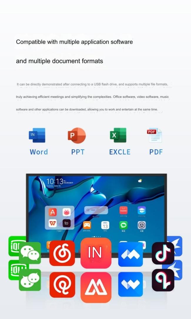 Side view showing slim profile and professional design