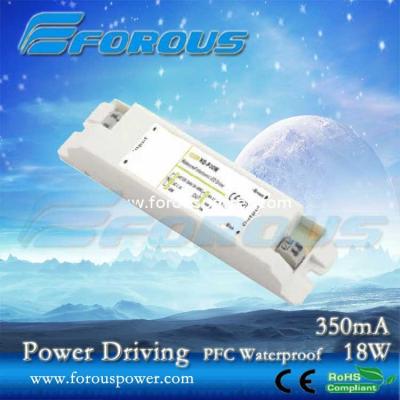 China PFC 350mA18W Constant Current Led Power Supply Ce Ul,UL power driver,led down light driver for sale