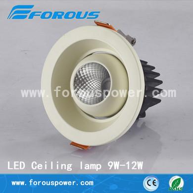 China Time series of 360 degrees to adjust the angle of bovine concentrating ceiling lamp 10W for sale