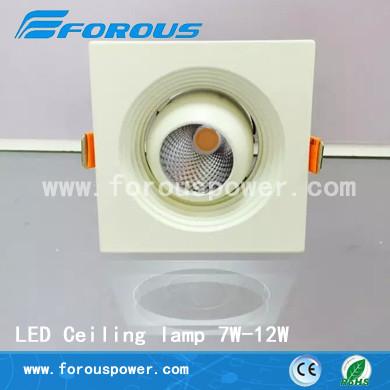 China The square ceiling lighting 10W anti glare bovine spotlight for sale