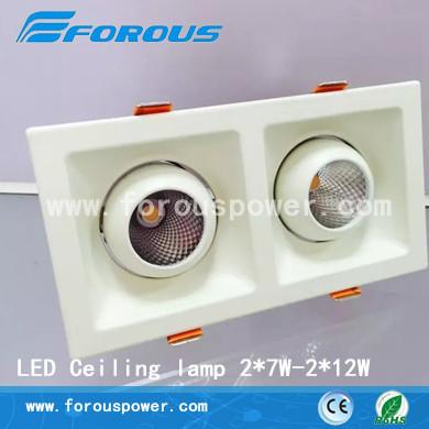 China Double side type anti glare NIUYAN light condensing ceiling lighting 24W for sale
