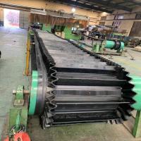 China Corrugated Sidewall Conveyor Belt 300-2800mm Width 0-90 Degree Inclination for Cement Mining for sale