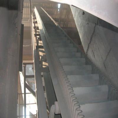 China High Tensile Strength Corrugated Sidewall Conveyor Belt for Steep Incline Bulk Transport Systems for sale
