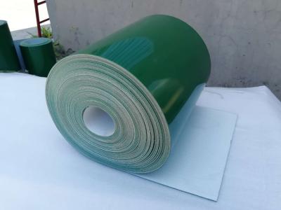 China Smooth PU PVC Conveyor Belt 3mm Thickness Custom Conveyor Belt Green Blue White Color for sale
