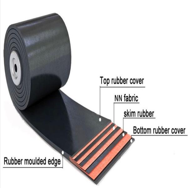 Quality EP200 Nylon Fabric Conveyor Belt Customized Rubber Mining Belt for sale