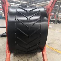 Quality Flexible Herringbone Conveyor Belt Durable Industrial Conveyor Belt Black for sale