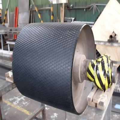 China Heavy Duty Rubber Pulley Lagging 10MPa - 15MPa Diamond Lagging for sale