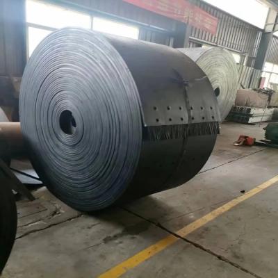 China High Temperature Fire Resistant Mining Stone EP Fabric Rubber Conveyor Belt Manufacturer for sale