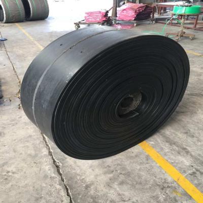 China Impact Resistant Black Rubber Conveyor Belt OEM Steel Cord Belt For Bucket Elevator for sale