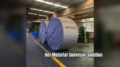 Heat Resistant Conveyor Belt for Hot Materials