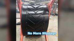 Chevron Conveyor Belt For Inclined Transport