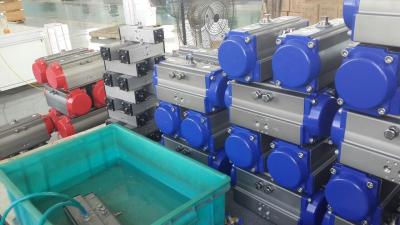 China Pneumatisch rek en pinion roterende actuator dubbele actie veer terugkeer Te koop
