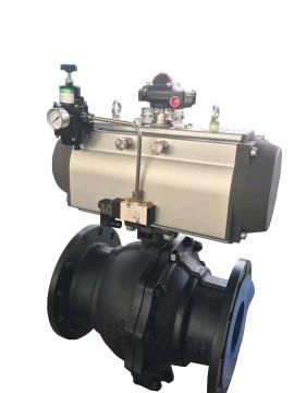 China Pneumatische drierichtingsbalk-actuator Dubbelwerkende actuator Pneumatisch Te koop