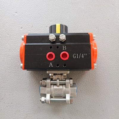 Cina Valvola a sfera pneumatica a azione singola, motore di ritorno a molla in vendita