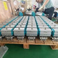 China AT Rack And Pinion Pneumatic Actuator Double Effect Single Effect for sale