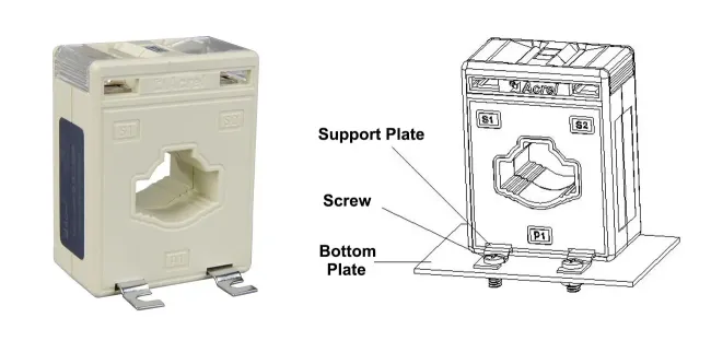 AKH-0.66/I Series Solid Core Current Transformer fixed by Sheet Metal