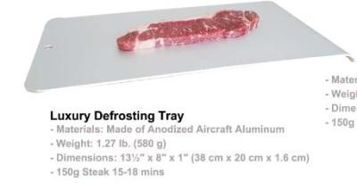 China Defrosting Tray Offer for sale