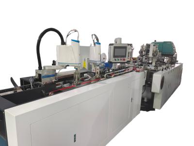 China Automatic 188 2 Robot Arms Flat Paper Handle Pasting Machine High Speed Strong Adhesion for Paper Bag Handle Production for sale