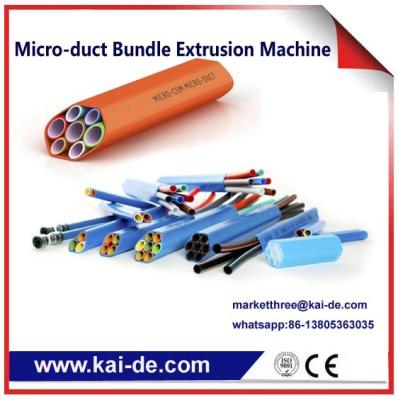 China Plastic pipe extrusion machine for microduct bundle making 2ways 7ways 12/10mm for sale